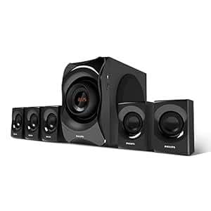 Buy Philips Audio SPA8000B/94 5.1 Channel Multimedia Speaker System ...